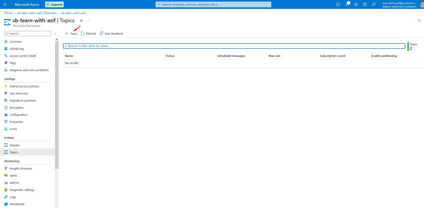Rest Api To Send Messages To Azure Service Bus Topic Subscription